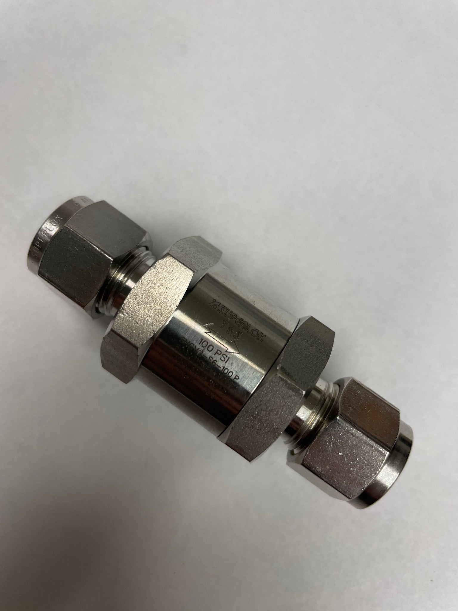 Superlok 3/8" Check Valve SHCV2-S6-100P – N.B.Oler